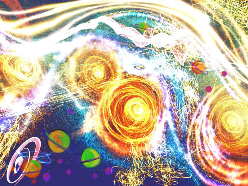 Psychic Wave Trippy Dreamy Abstract Surreal Visuals Stock Illustration ...