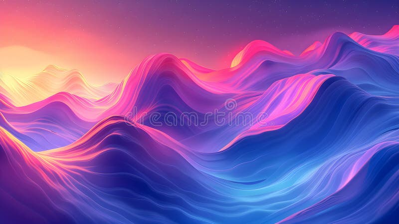 Psychic Waves Background Gradient Pastels Merging, by Generative AI ...