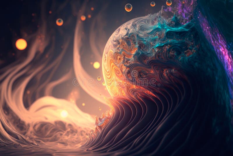 Psychic Waves Concept Illustration Stock Illustration - Illustration of ...