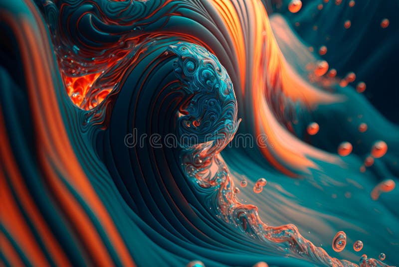 Psychic Waves Concept Illustration Stock Illustration - Illustration of ...