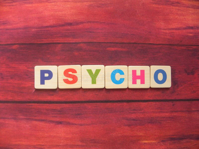 Psycho di Word fotografia stock. Immagine di materiale - 167071514