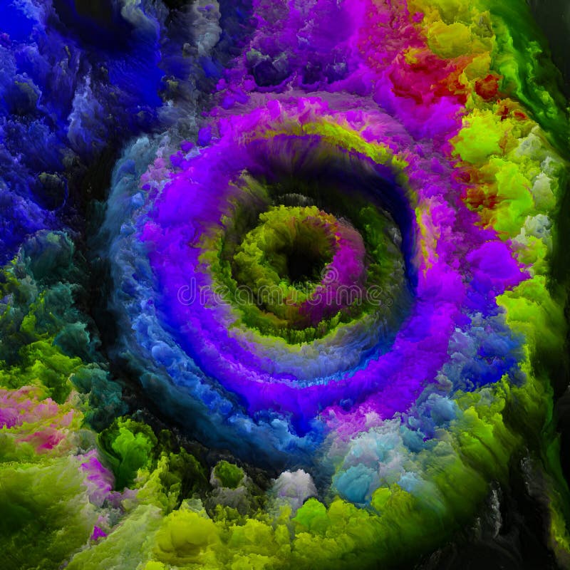 Psycho-dynamics of Active Colors Stock Illustration - Illustration of ...