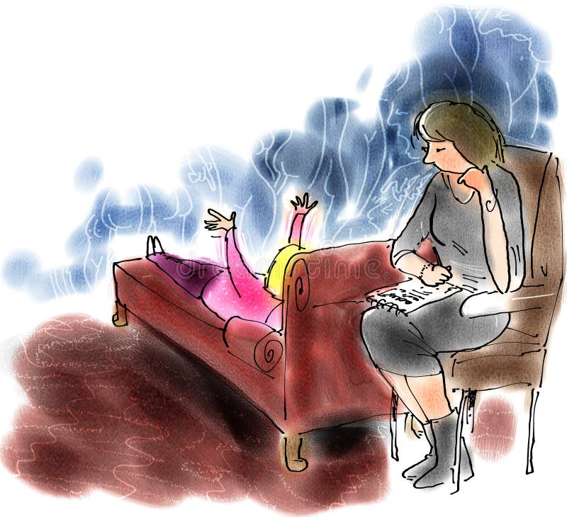 Psychoanalysis stock illustration. Illustration of therapeutic - 39356247