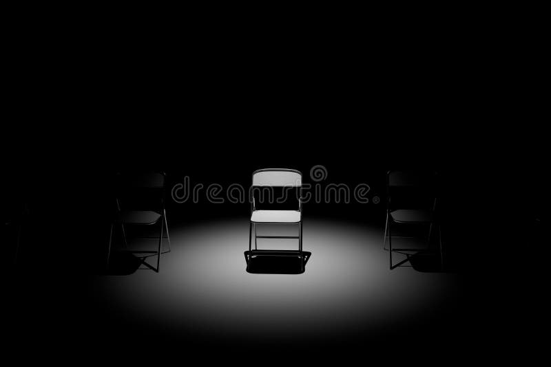 Psychological Assistance. Chairs with a Dark Room One of Which is ...