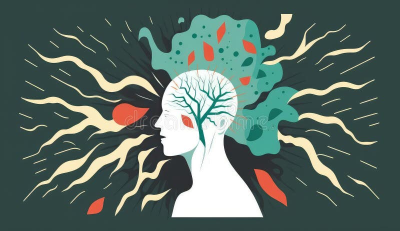 Psychological Disorder, Human Brain, Problem or Pain. Generative AI ...