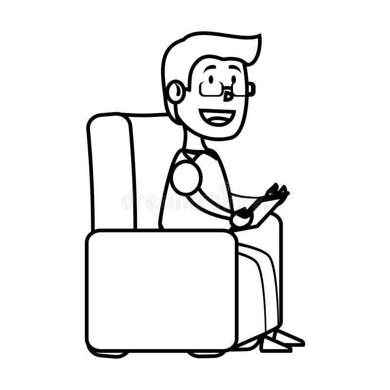 Psychologist Avatar Character Icon Stock Vector - Illustration of ...