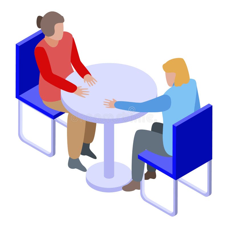 Psychologist Consultation Icon, Isometric Style Stock Vector ...