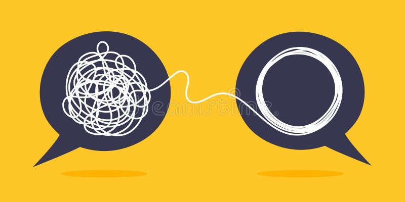 Psychologist Consulting or Mental Problem Solving Brainstorm Concept ...