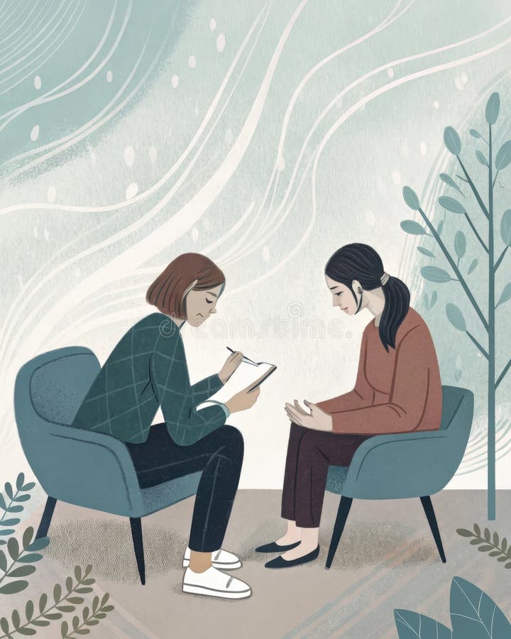 A Psychologist Uses Narrative Therapy Techniques Guiding a Client To ...