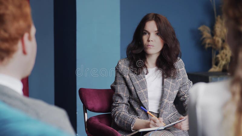 The Psychologist at Work. Psychologist with the Patient Stock Photo ...