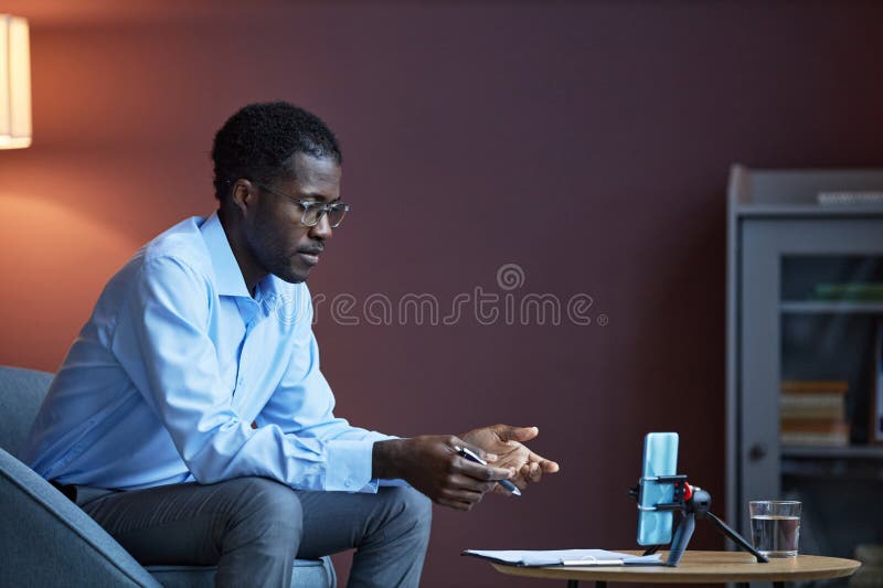 Psychologist Working Distantly Stock Photo - Image of confidence ...