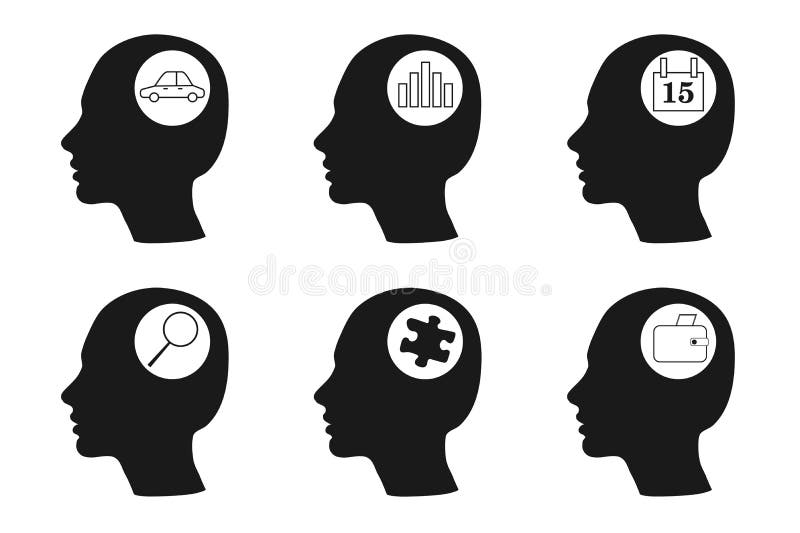 Psychology stickers stock illustration. Illustration of intelligence ...