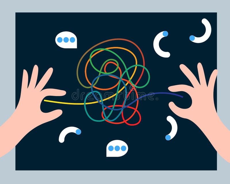 Psychotherapy Untangle Stock Illustrations – 388 Psychotherapy Untangle ...