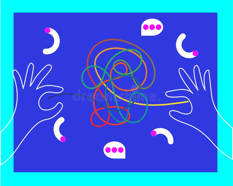 Psychotherapy Illustration Untangle Stock Illustrations – 311 ...