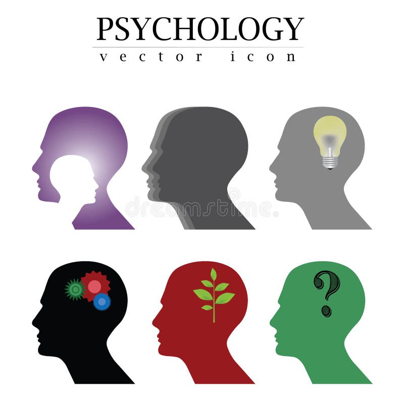 Psychology Concept Vector Illustration Stock Vector - Illustration of ...