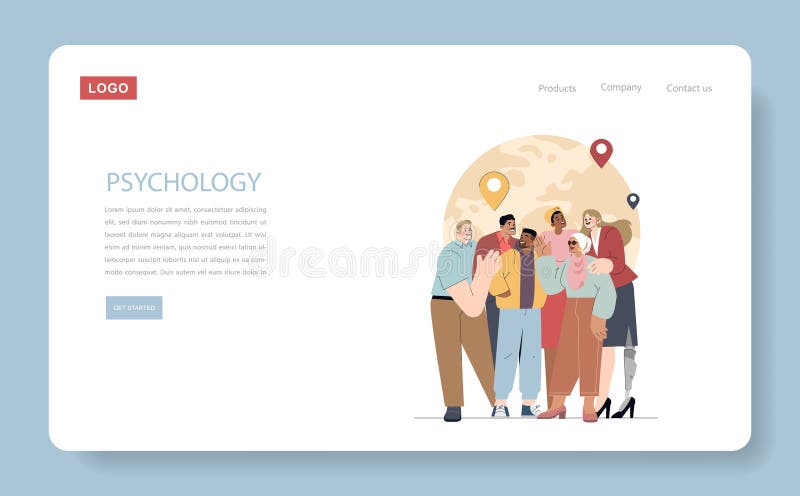 Psychology. Flat Vector Illustration Stock Vector - Illustration of ...