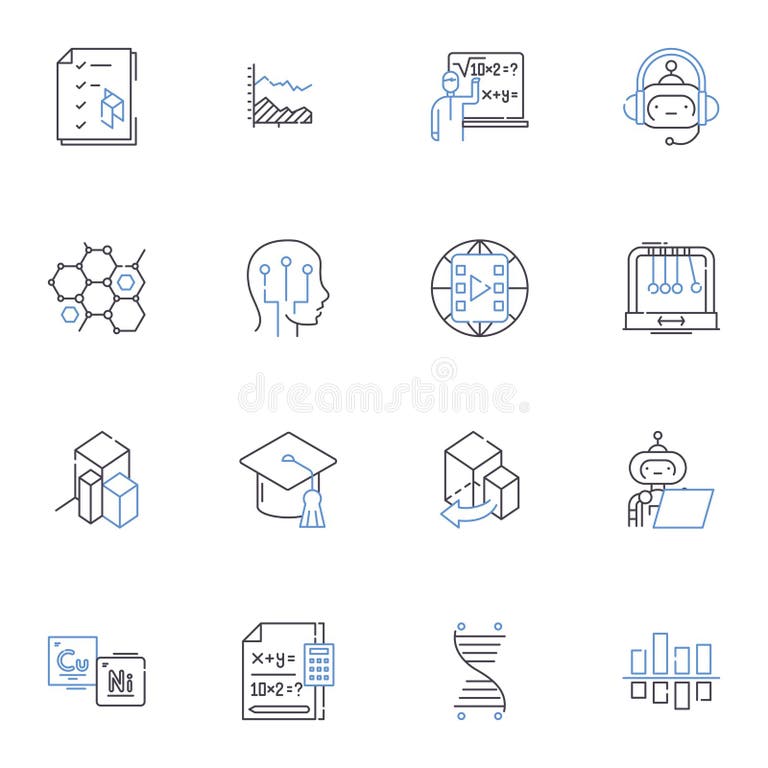 Psychology Line Icons Collection. Behavior, Perception, Cognition ...