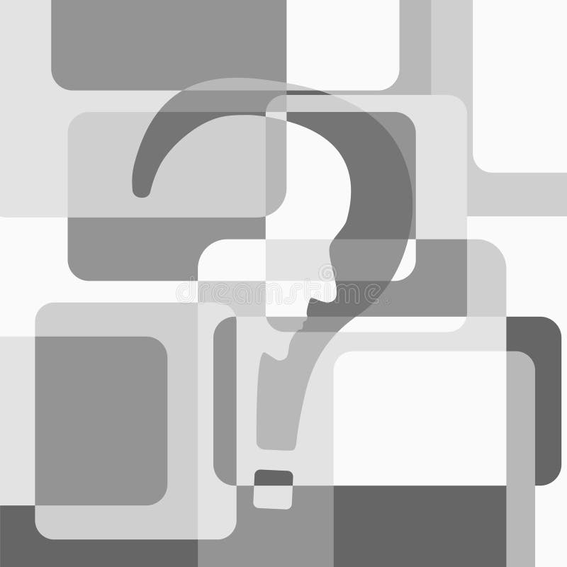 Psychology Problem Question Mark with Profile Concept Stock Vector ...