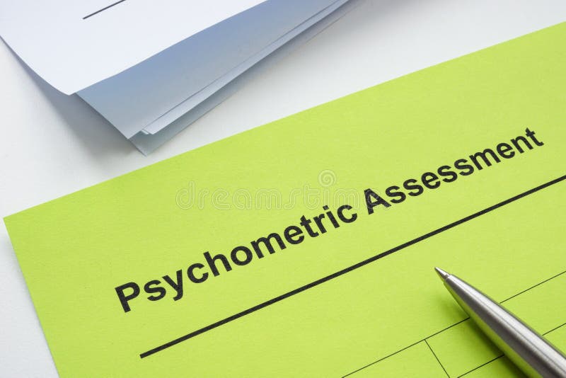 Psychometric Assessment Form, Pen and Papers. Stock Image - Image of ...