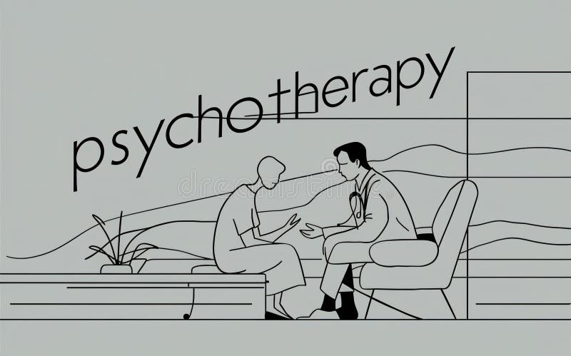 Psychotherapy stock illustration. Illustration of psychodynamic - 317747354
