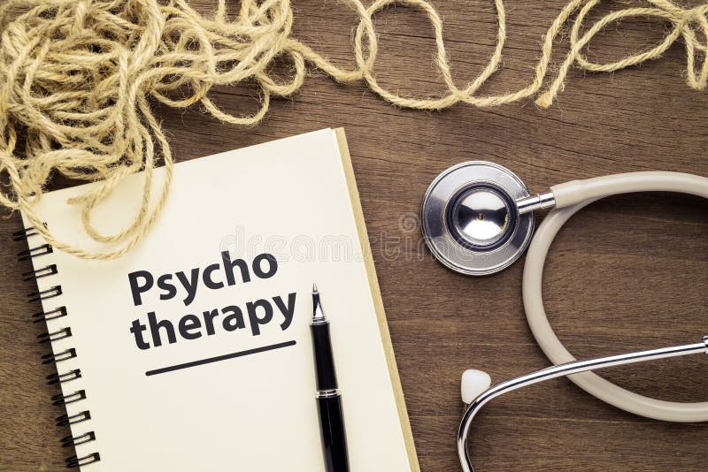 Psychotherapy with Stethoscope and Confused Rope Stock Photo - Image of ...