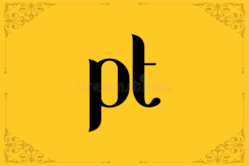 PT abstract luxury logo stock vector. Illustration of creative - 362197041
