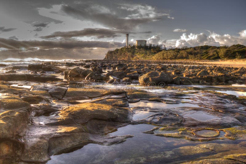 Pt Cartwright stock image. Image of windy, waves, sunshine - 85679641