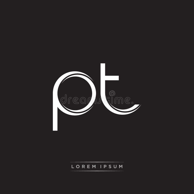 PT Initial Letter Split Lowercase Logo Modern Monogram Template ... PT Initial Letter Split Lowercase Logo Modern Monogram Template ...