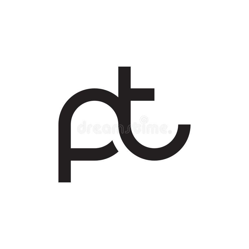 Pt Initial Letter Vector Logo Icon Stock Vector - Illustration of ...