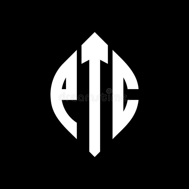 PTC Circle Letter Logo Design with Circle and Ellipse Shape. PTC ...