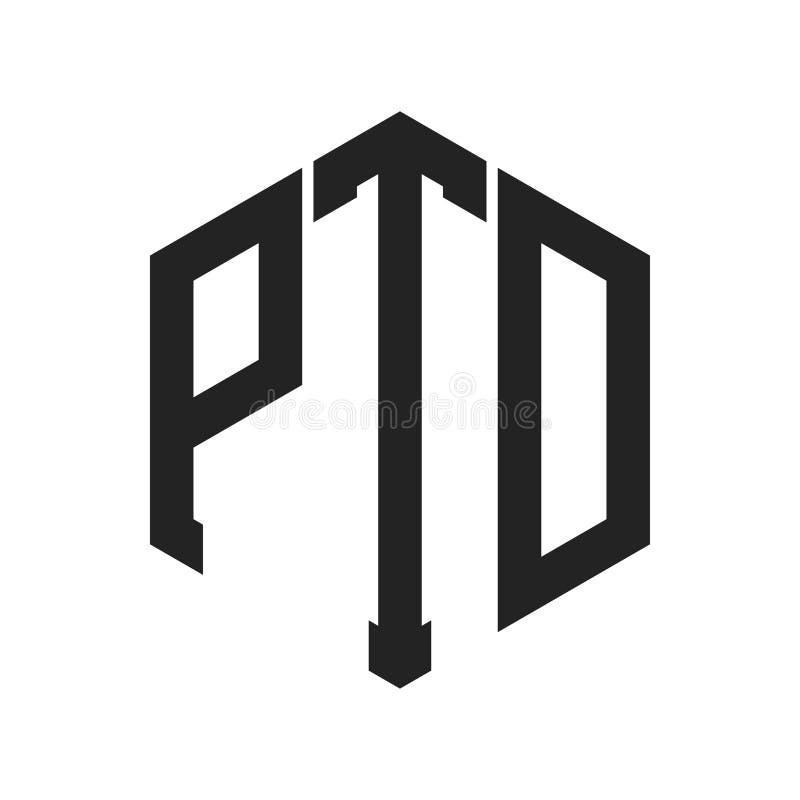 PTD Logo Design. Initial Letter PTD Monogram Logo Using Hexagon Shape ...