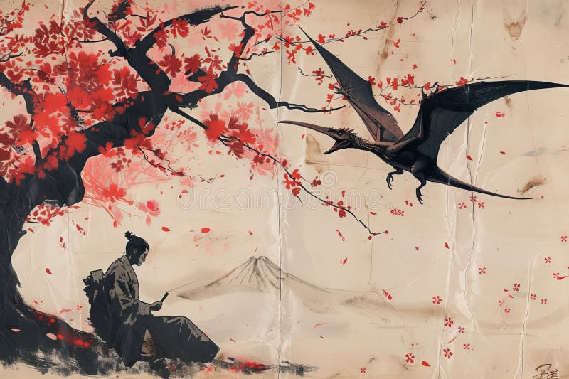 Pterodactyl Circling Stock Illustrations – 1 Pterodactyl Circling Stock Illustrations, Vectors ...