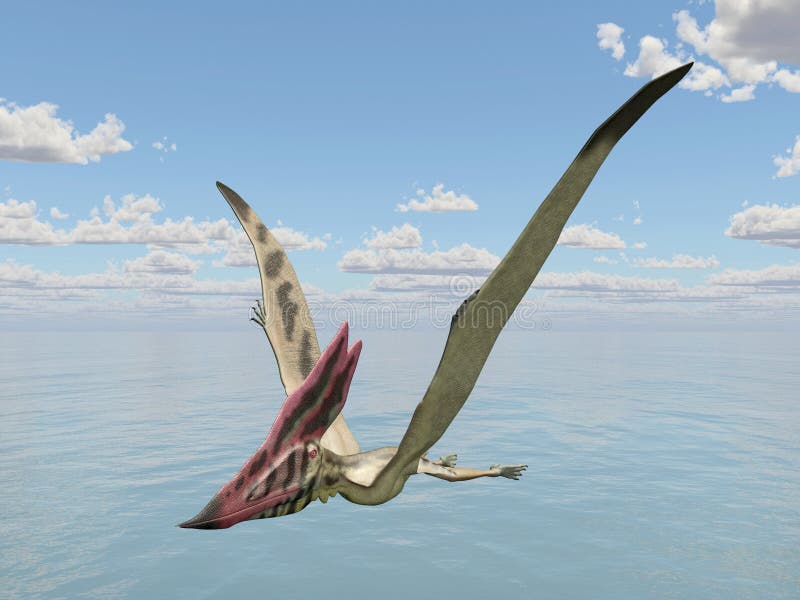 Pterosaur Thalassodromeus stock illustration. Illustration of nature ...