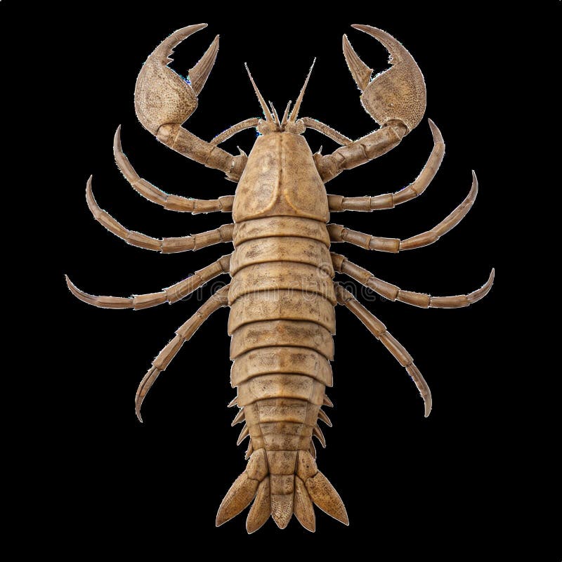 Fearsome Eurypterid Predator Pterygotus Isolated on Transparent ...