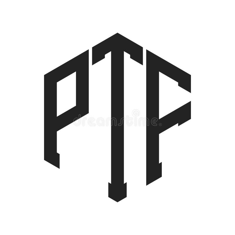 PTF Logo Design. Initial Letter PTF Monogram Logo Using Hexagon Shape ...