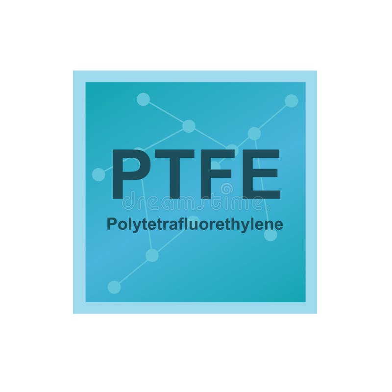 Polytetrafluoroethylene or PTFE, Teflon Polymer Molecule. is a ...
