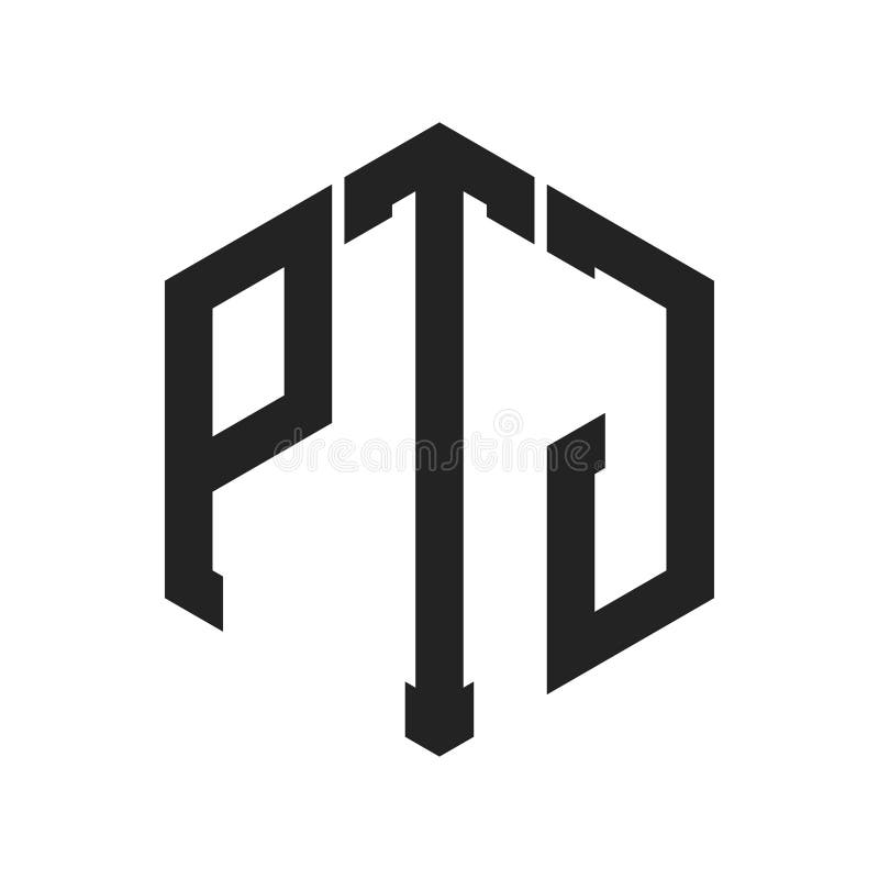 PTJ Logo Design. Initial Letter PTJ Monogram Logo Using Hexagon Shape ...