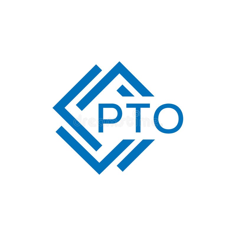 PTO Letter Logo Design on White Background. PTO Creative Circle Letter ...
