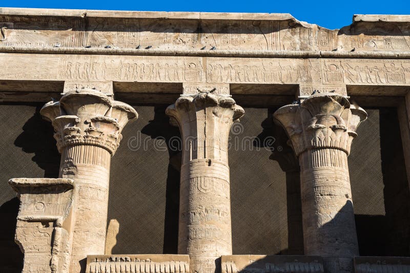 Temple of Edfu in Egypt stock photo. Image of ruin, entrance - 34873514