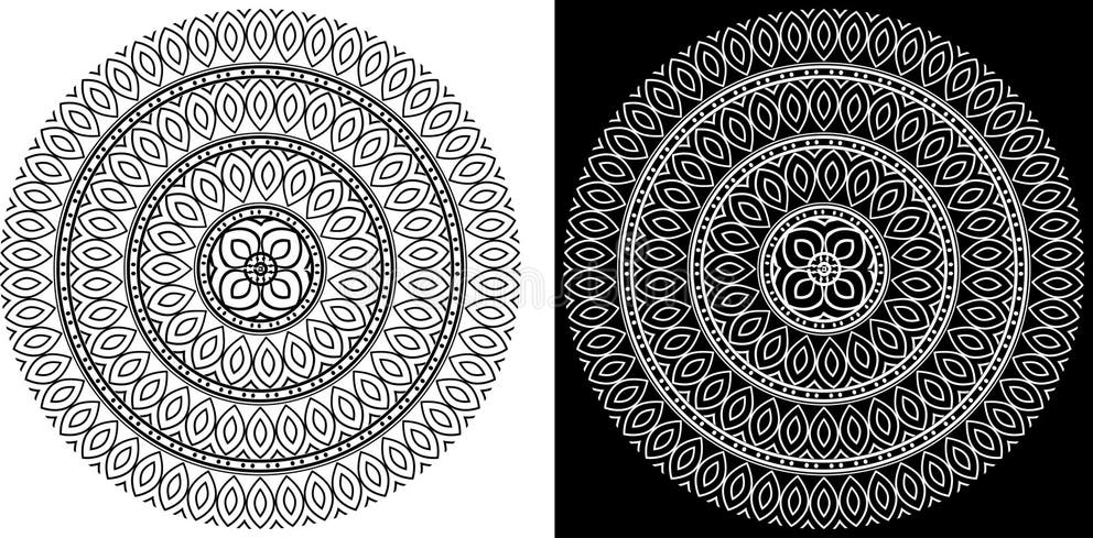 Mandala Tshirt Vector Design Poster Stock Vector - Illustration of ...