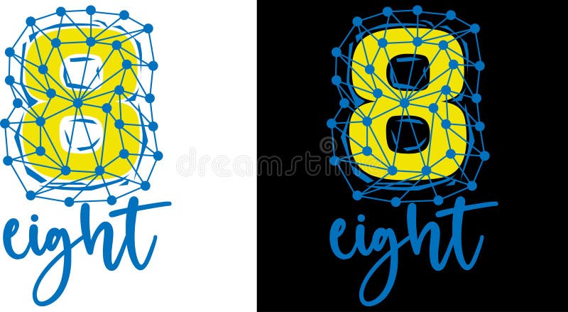Eight vector design poster stock vector. Illustration of eight - 276539758