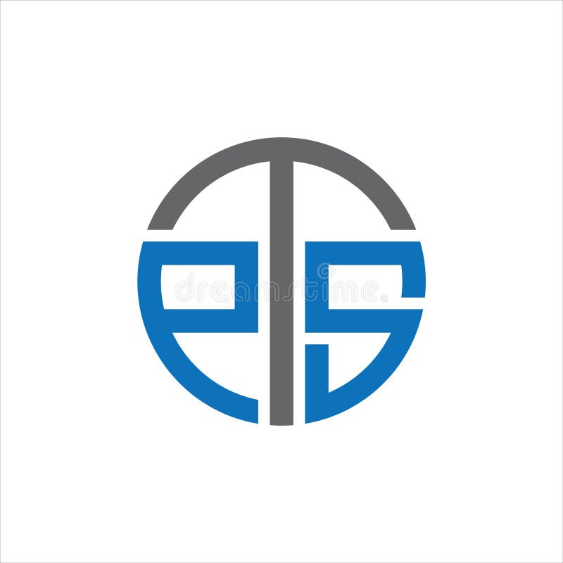 PTS Letter Monogram Initial Logo Design Template Vector Illustration ...