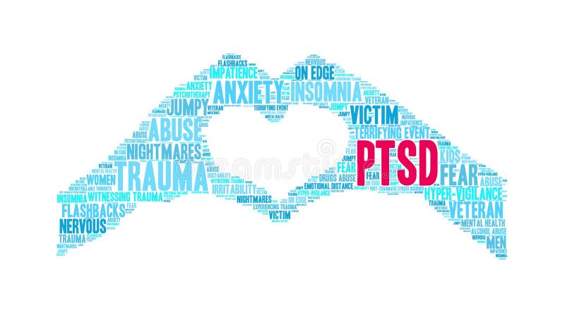 PTSD Animated Word Cloud stock footage. Video of emotional - 178960024
