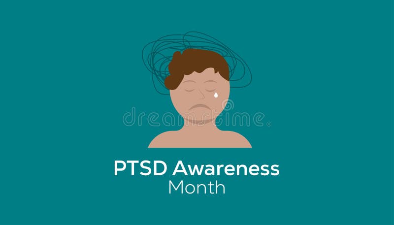 June is PTSD Awareness Month. Stock Vector - Illustration of logo ...