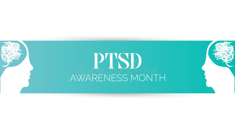 June is PTSD Awareness Month. Stock Vector - Illustration of logo ...