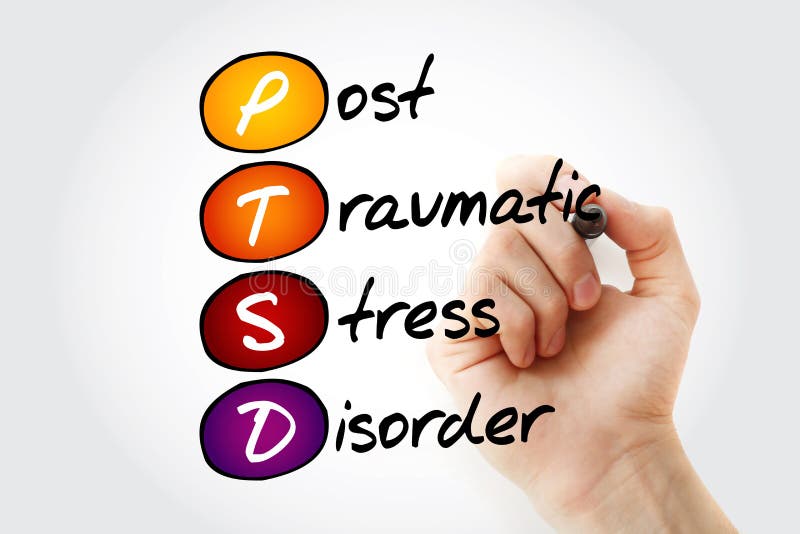 PTSD Acronym Post Traumatic Stress Disorder Handwritten on Sticky Note ...