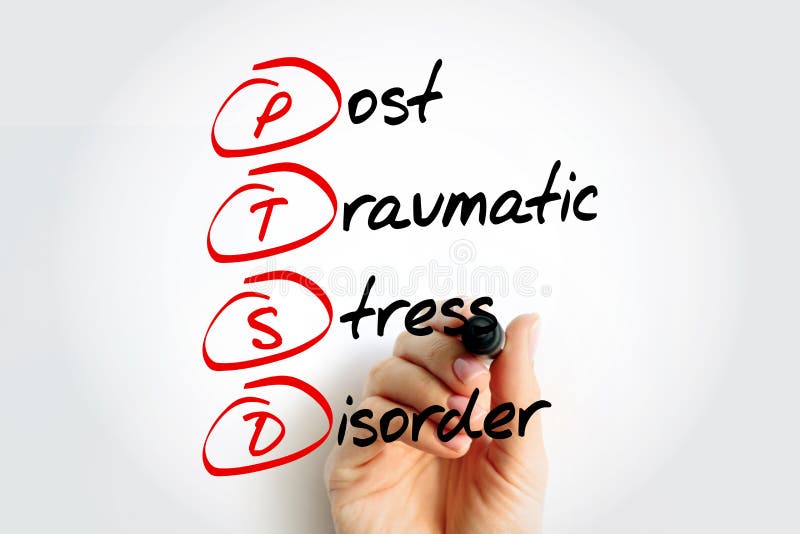 PTSD Acronym Post Traumatic Stress Disorder Handwritten on Sticky Note ...