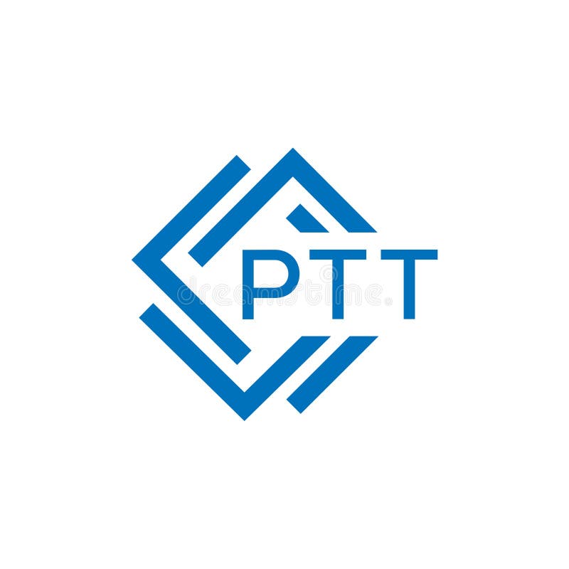 PTT Letter Logo Design on White Background. PTT Creative Circle Letter ...