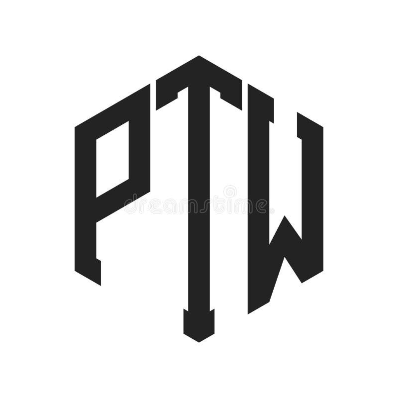 PTW Logo Design. Initial Letter PTW Monogram Logo Using Hexagon Shape ...