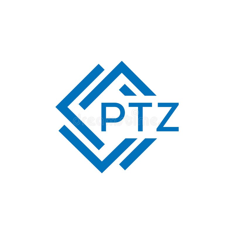 PTZ Letter Logo Design on White Background. PTZ Creative Circle Letter ...